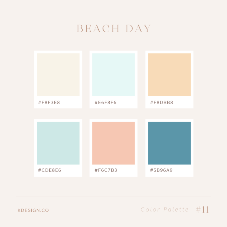 20 Gorgeous & Girly Color Palettes for Your Website - K Design Co.