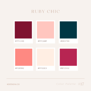 20 Gorgeous & Girly Color Palettes for Your Website - K Design Co.
