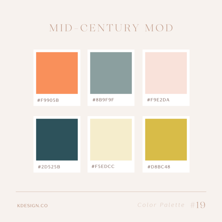 20 Gorgeous & Girly Color Palettes for Your Website - K Design Co.