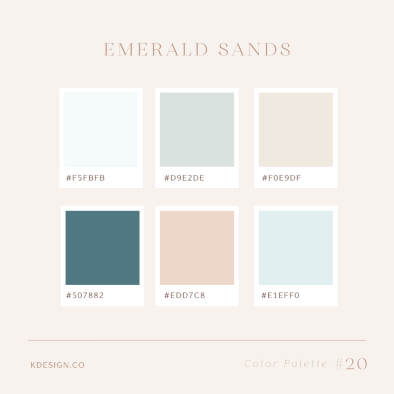 20 Gorgeous & Girly Color Palettes for Your Website - K Design Co.