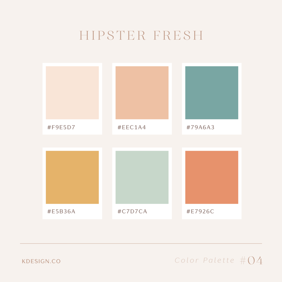 20 Gorgeous & Girly Color Palettes for Your Website - K Design Co.