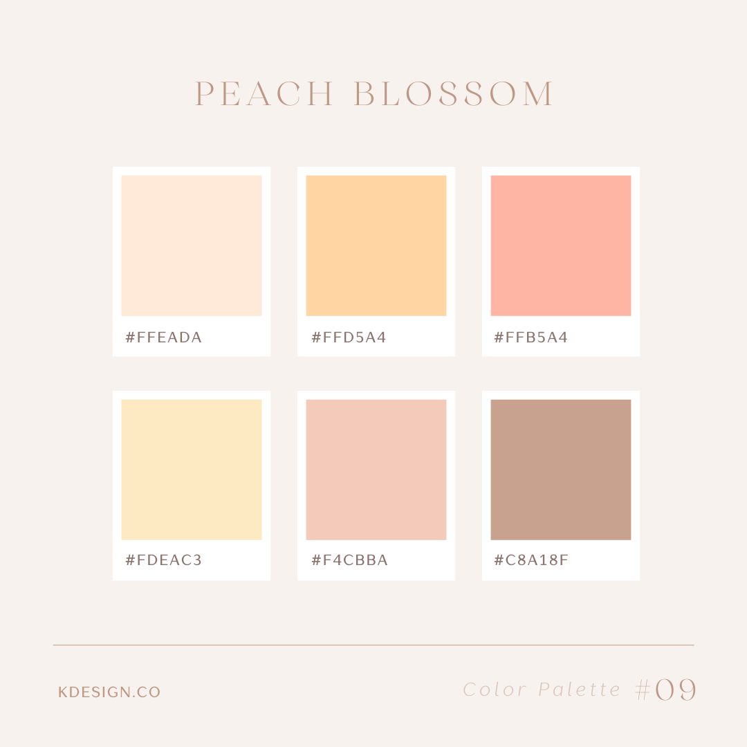 20 Gorgeous & Girly Color Palettes for Your Website - K Design Co.