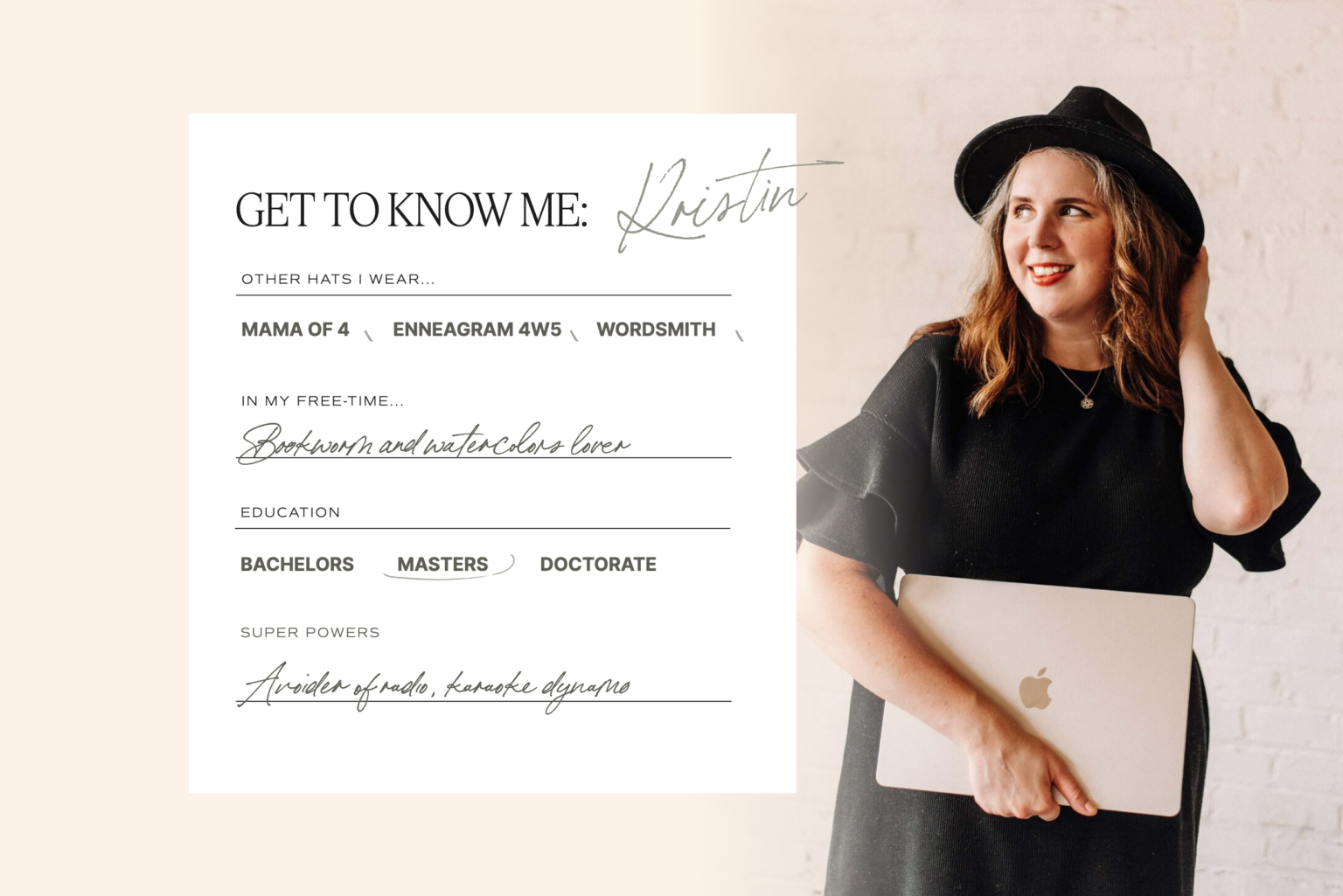 How to Create an Inspiring About Me Page with Examples - K Design Co.
