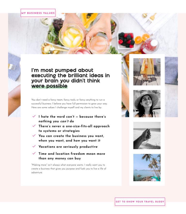 How to Create an Inspiring About Me Page with Examples - K Design Co.