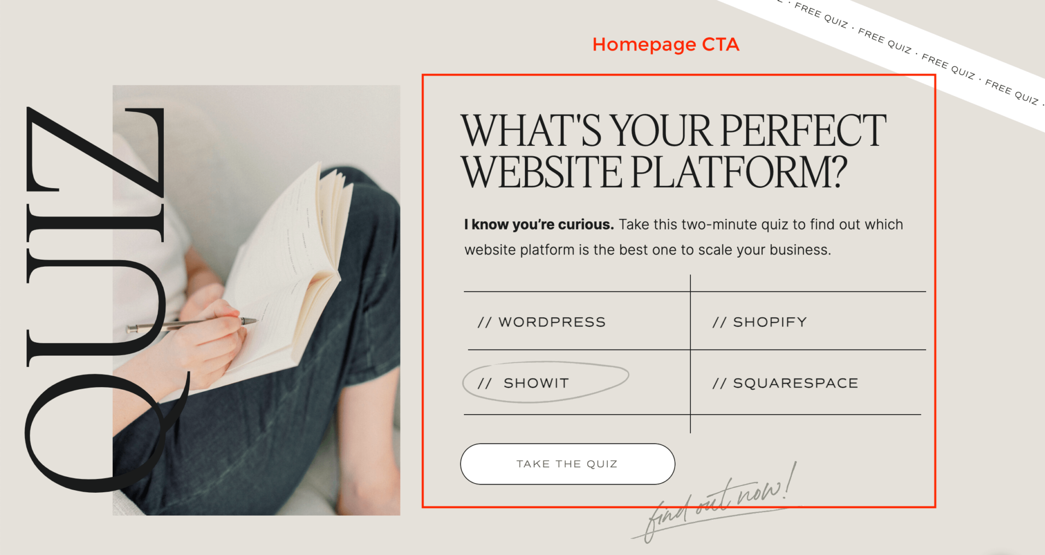 Where Should You Put Your Quiz CTA? I Tested 8 Spots to Find Out